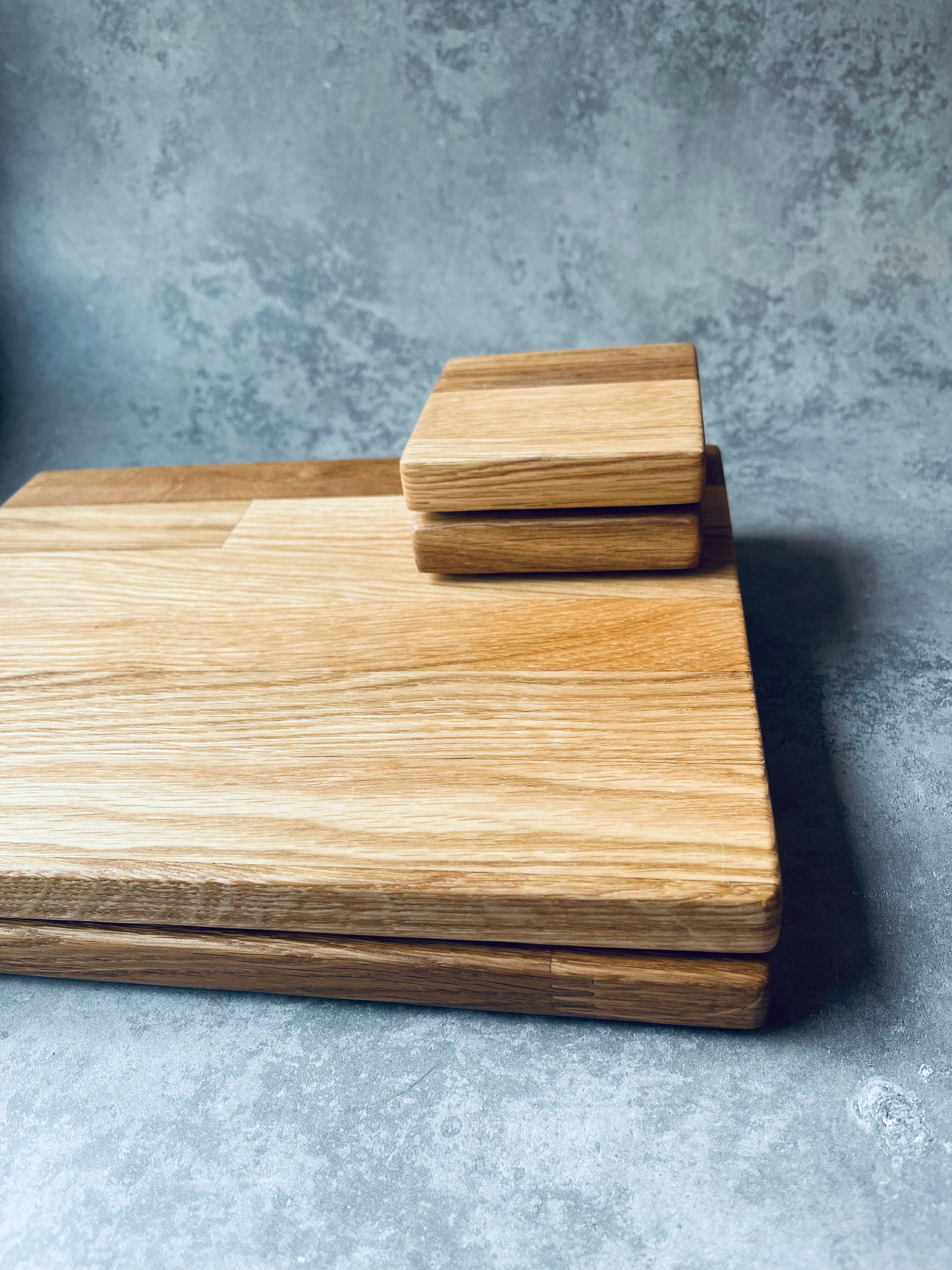 Solid Oak Rectangle Wooden Placemat Sets - Handmade Table Mats – The ...